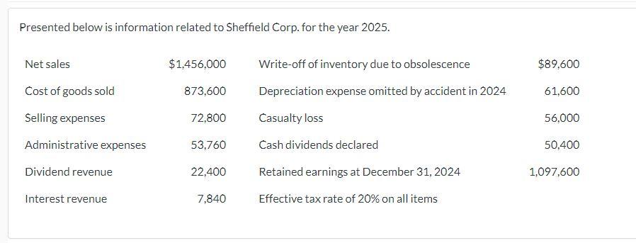 Solved Hello, I need some help figuring out how to prepare a | Chegg.com