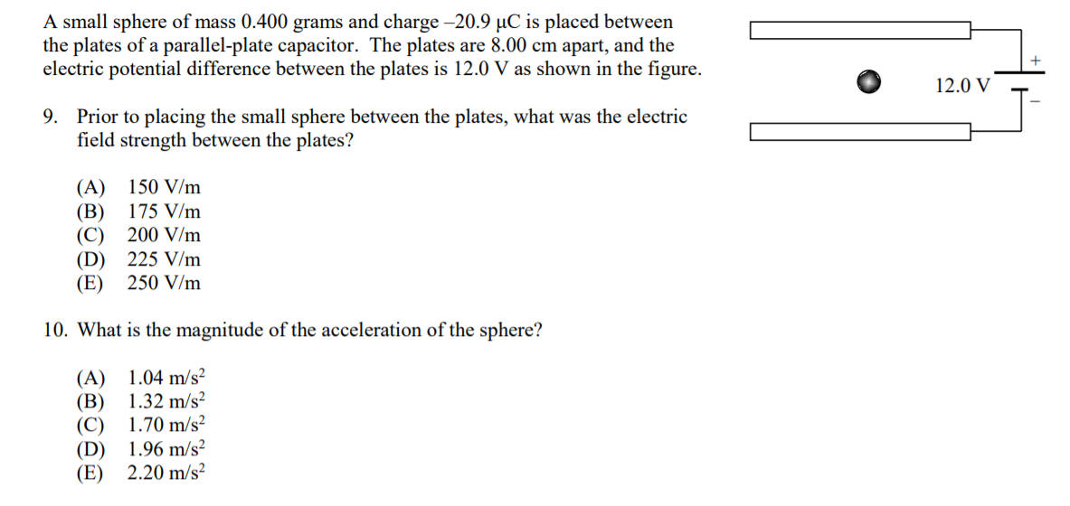 Solved How do you find the acceleration for problem 10? The | Chegg.com