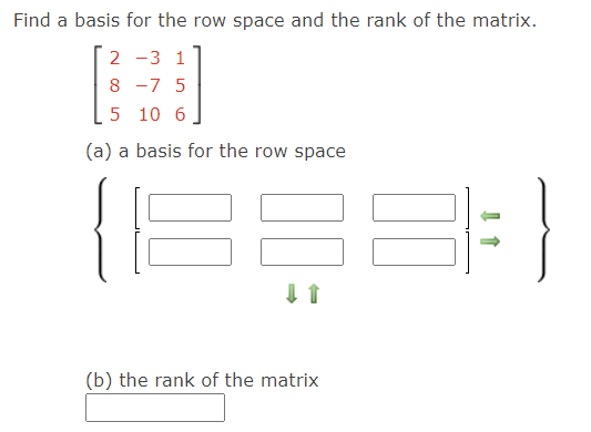 Solved Find a basis for the row space and the rank of the | Chegg.com
