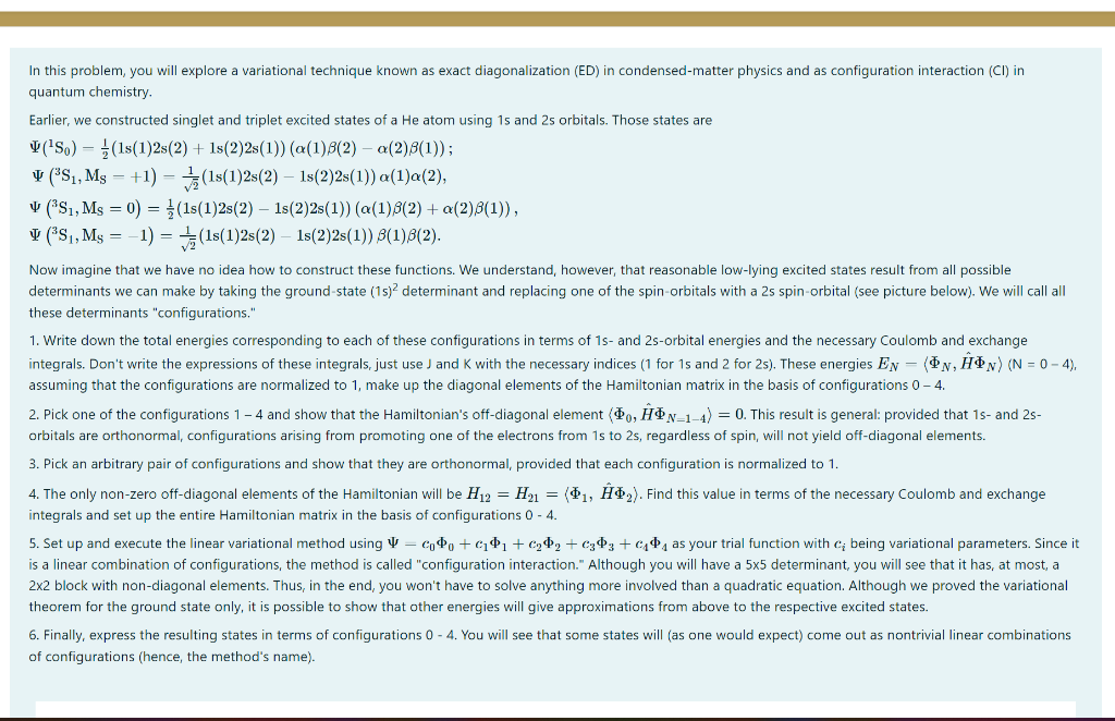 Solved In this problem, you will explore a variational | Chegg.com