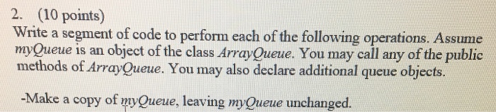 Solved Write a segment of code to perform each of the | Chegg.com