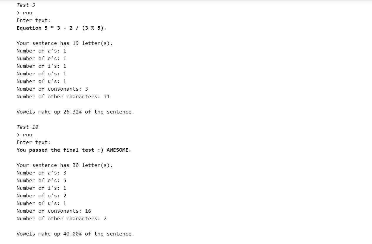 Solved Programming Instructions Write a program that prompts | Chegg.com