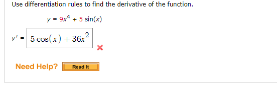 Solved Use differentiation rules to find the derivative of | Chegg.com