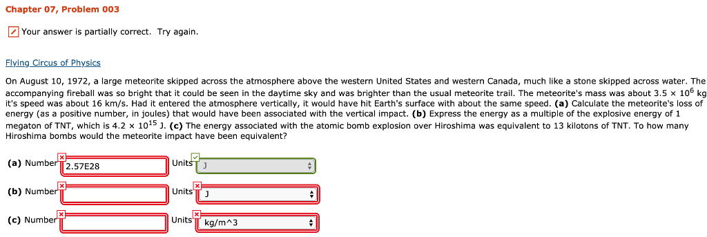 Solved Chapter 07, Problem 003 Your answer is partially | Chegg.com