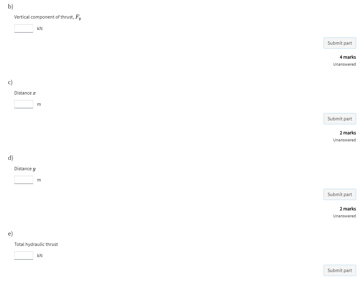 Solved Part 1: Quarter circle segment gate segment gate | Chegg.com