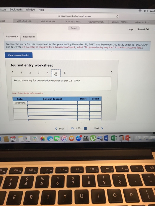 Solved Week 5-2017 F Help Save &ExitSubmit l Company | Chegg.com
