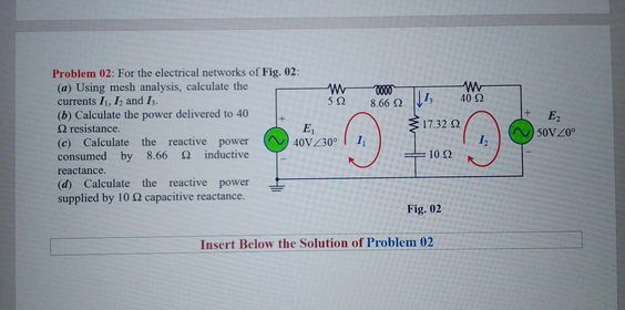 Solved Problem 02: For the electrical networks(a) ﻿Using | Chegg.com