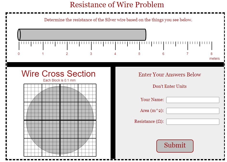 Solved Resistance of Wire Problem In this program you will | Chegg.com
