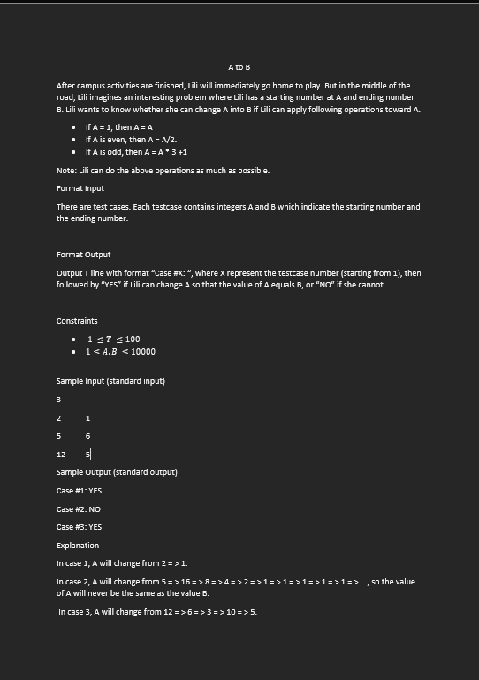 Solved A to B After campus activities are finished, Lili | Chegg.com