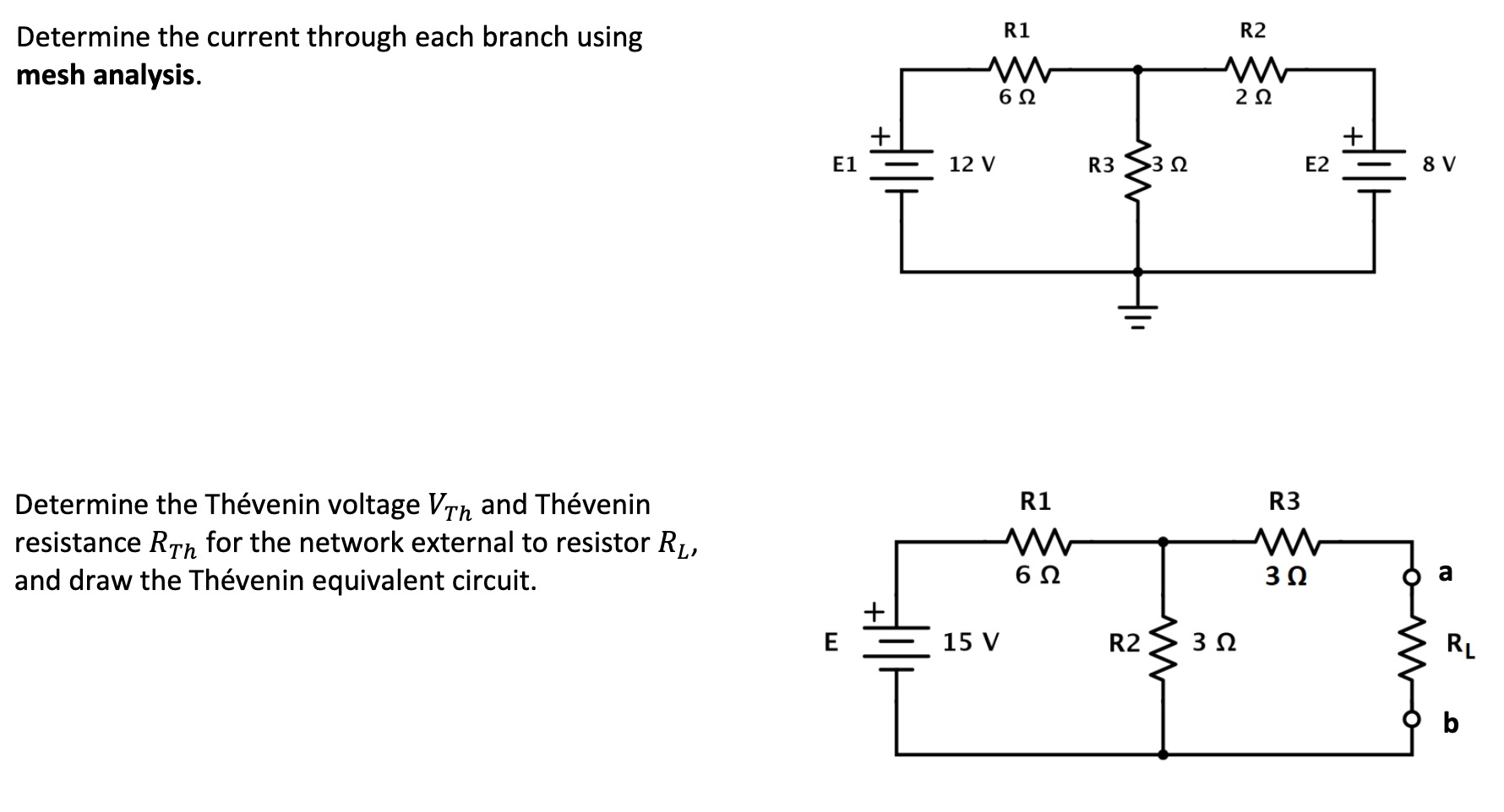Solved R1 R2 Determine the current through each branch using | Chegg.com