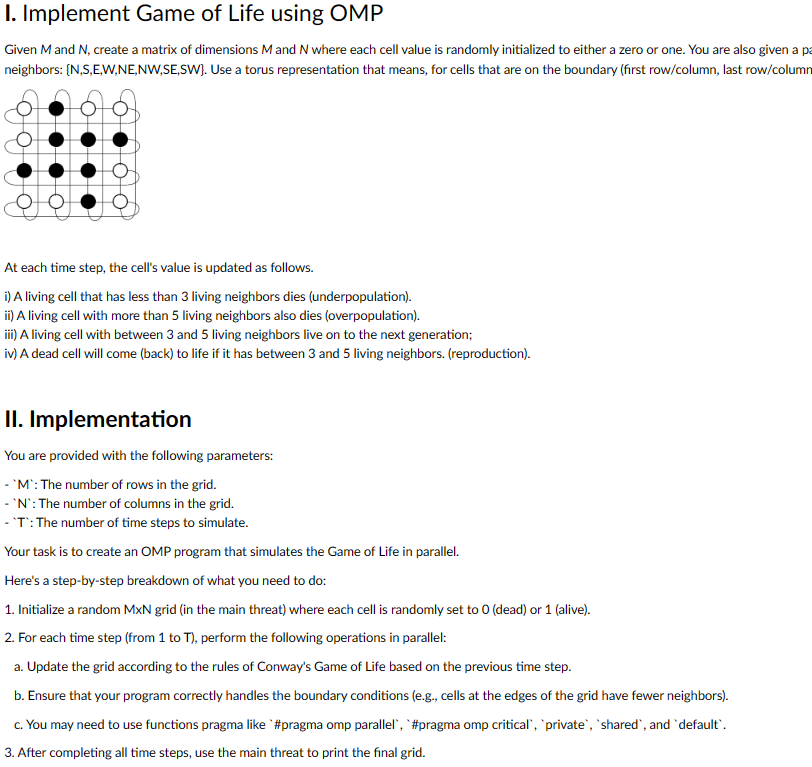 Solved II. ﻿ImplementationYou are provided with the | Chegg.com