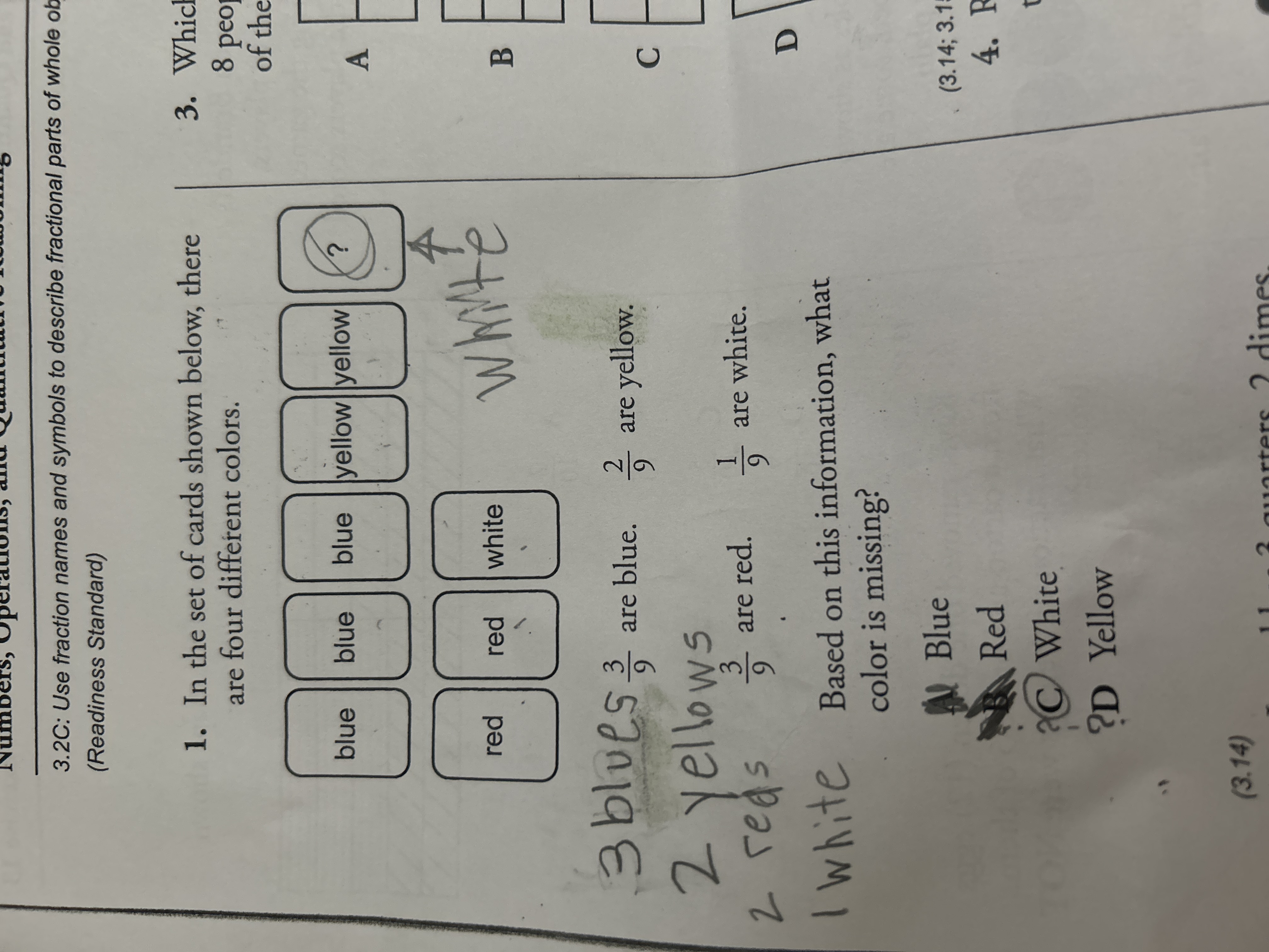 Solved 3.2C: Use fraction names and symbols to describe | Chegg.com