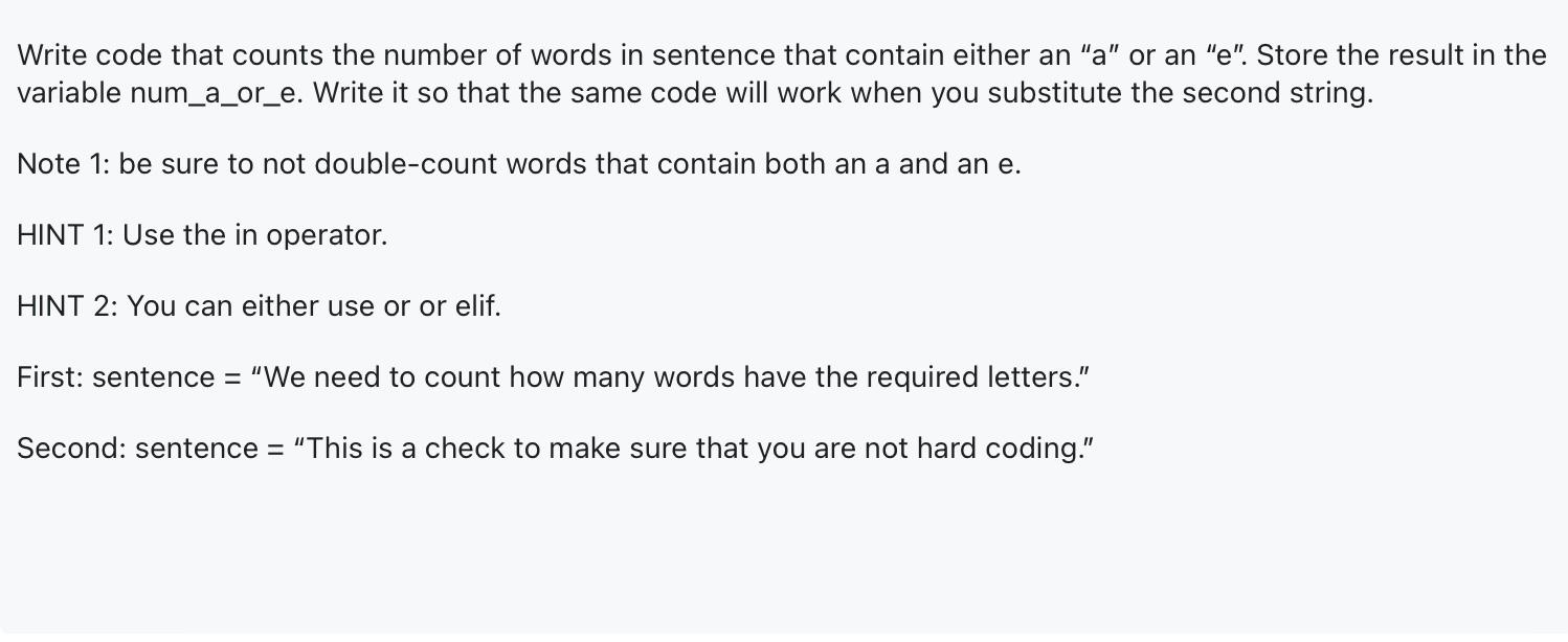 Solved Write code that counts the number of words in | Chegg.com