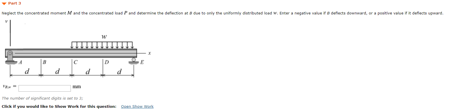 Solved The simply supported beam consists of a W410 × 85 | Chegg.com