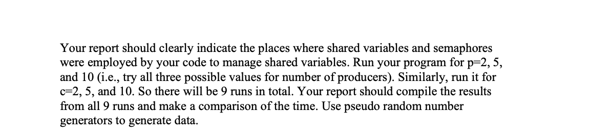 Solved Problem 1: Producer-Consumer Problem Here, we have a | Chegg.com