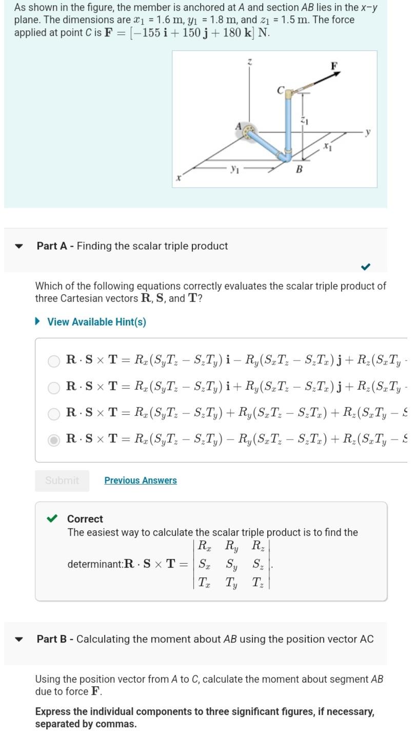 Solved As shown in the figure, the member is anchored at A | Chegg.com