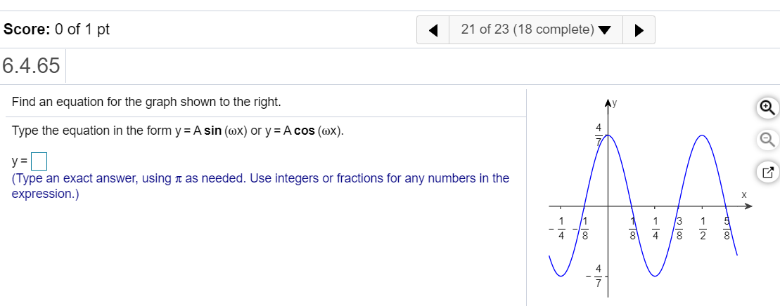 Solved Score: 0 of 1 pt 21 of 23 (18 complete) 6.4.65 Find | Chegg.com