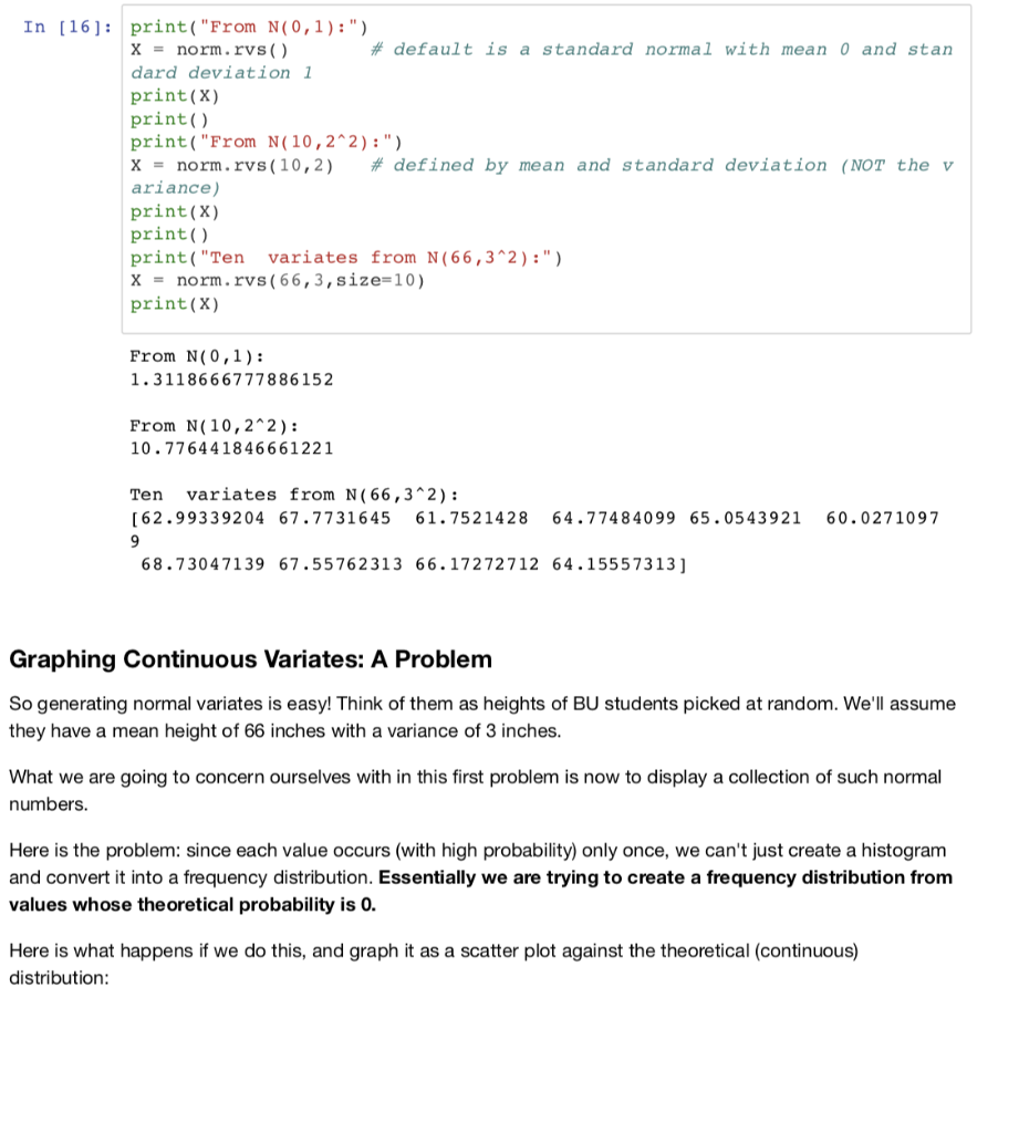 Generating Variates from a Continuous Distribution | Chegg.com