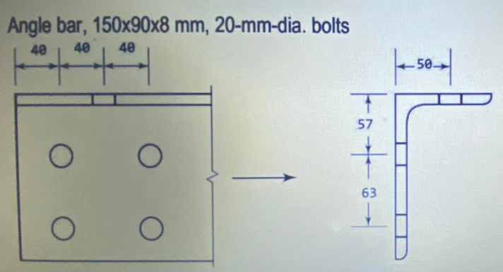 Solved 1. Calculate the maximum, unfactored tensile dead | Chegg.com