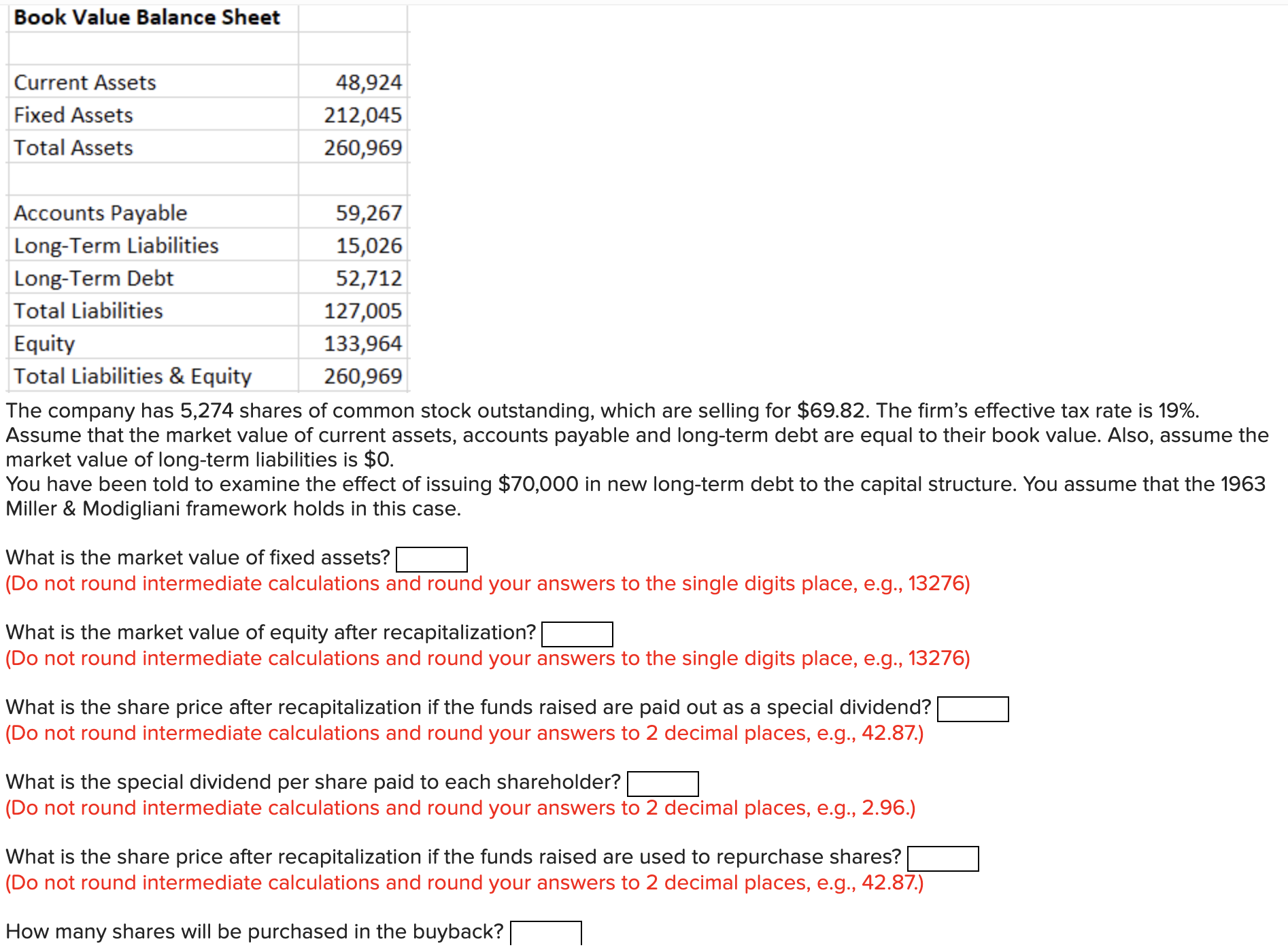 Book Value Balance Sheet Current Assets Fixed Assets | Chegg.com