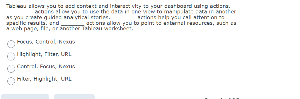 Solved Tableau allows you to add context and interactivity | Chegg.com