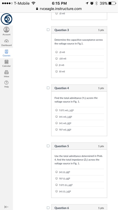 Solved o T-Mobile令 6:15 PM rvceagle.instructure.com イ蚕 3996 | Chegg.com