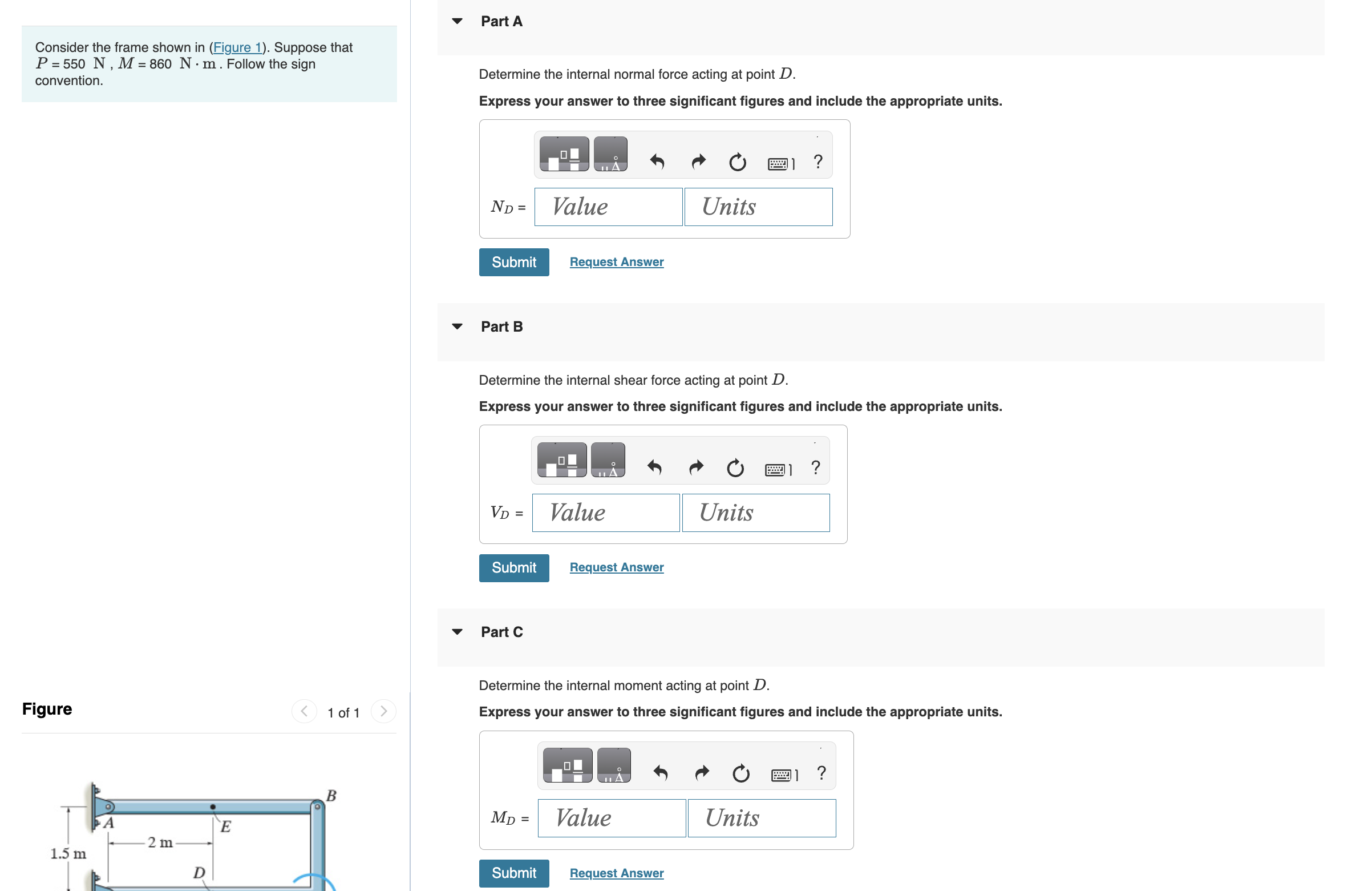 Solved Consider the frame shown in (Figure 1). Suppose that | Chegg.com