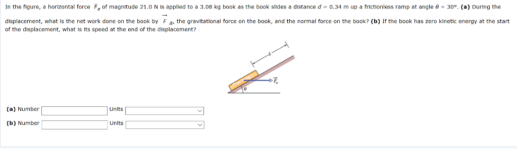 Solved In the figure, a horizontal force Fa of magnitude | Chegg.com
