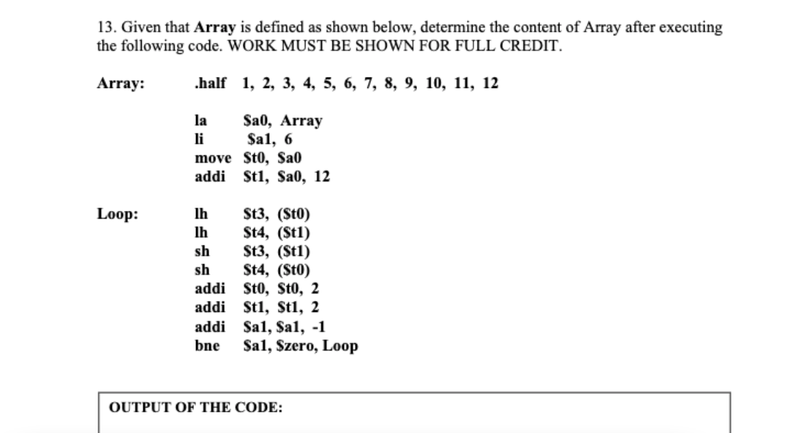 Solved 13b. Translate into MIPS instructions the following | Chegg.com