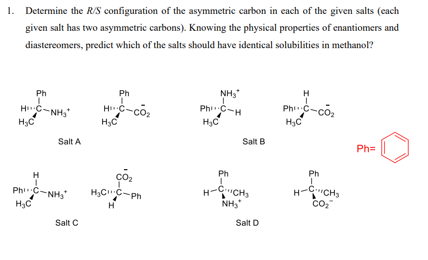 Solved Determine the R/S configuration of the asymmetric | Chegg.com