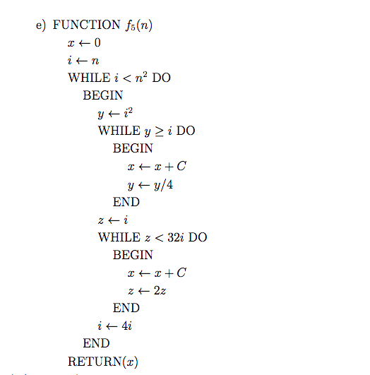 Solved 1.) (80 points) Give the approximate running times of | Chegg.com