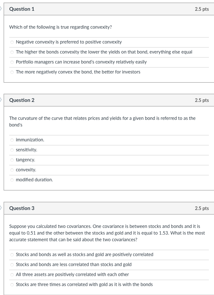 Solved Which of the following is true regarding convexity? | Chegg.com