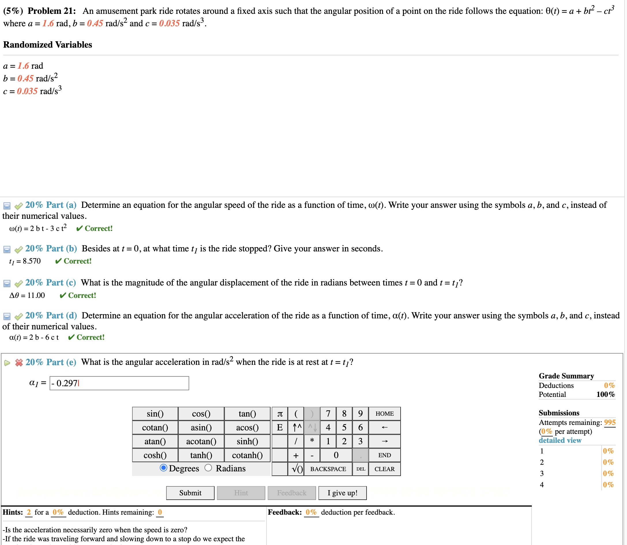 Solved 5 Problem 21 An Amusement Park Ride Rotates 