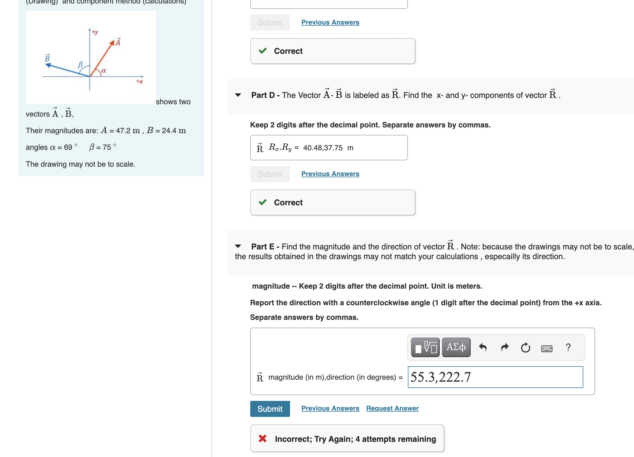 Solved Find The Direction Show Work Please Chegg
