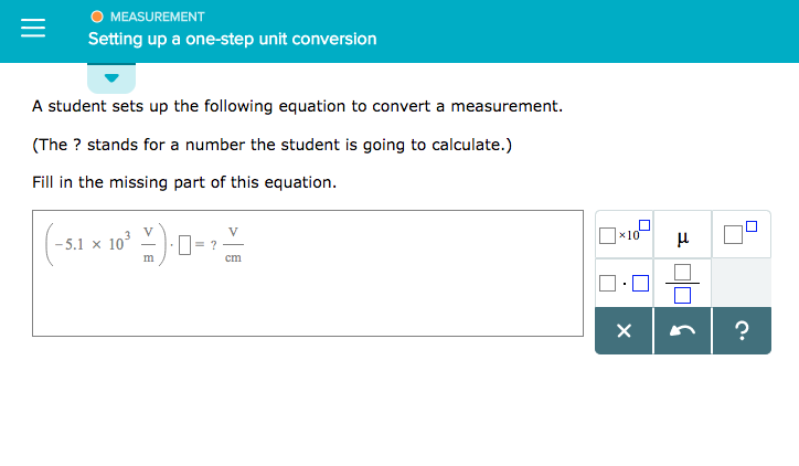 Solved O MEASUREMENT Setting up a one-step unit conversion A | Chegg.com