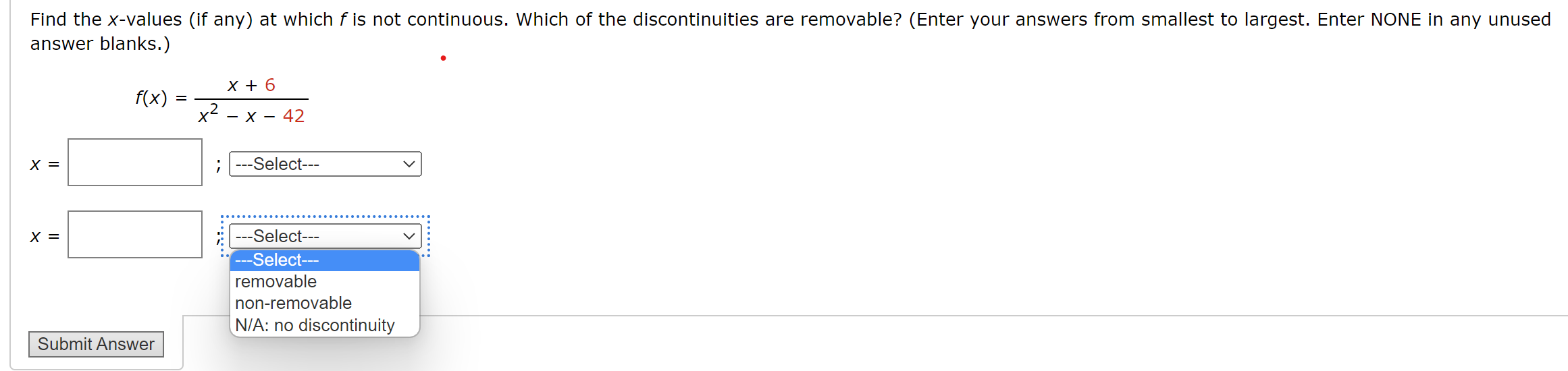 Solved Find the x-values (if any) at which f is not | Chegg.com