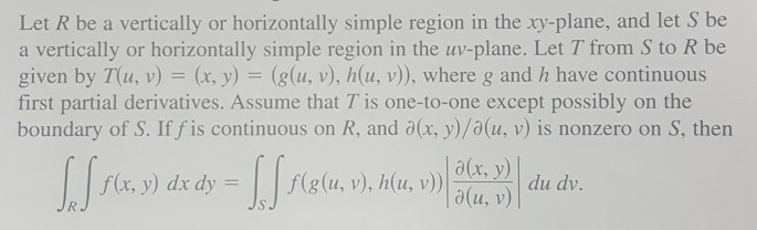 Solved Let R be a vertically or horizontally simple region | Chegg.com