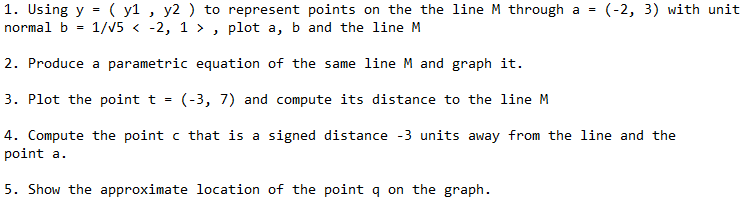 Solved 1. Using y=(y1,y2) to represent points on the the | Chegg.com