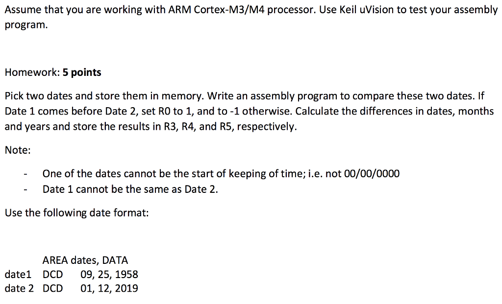 Assume that you are working with ARM Cortex-M3/M4 | Chegg.com