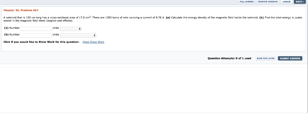 Solved FULL SCREEN PRINTER VERSION 4 BACK NEXT Chapter 30, | Chegg.com