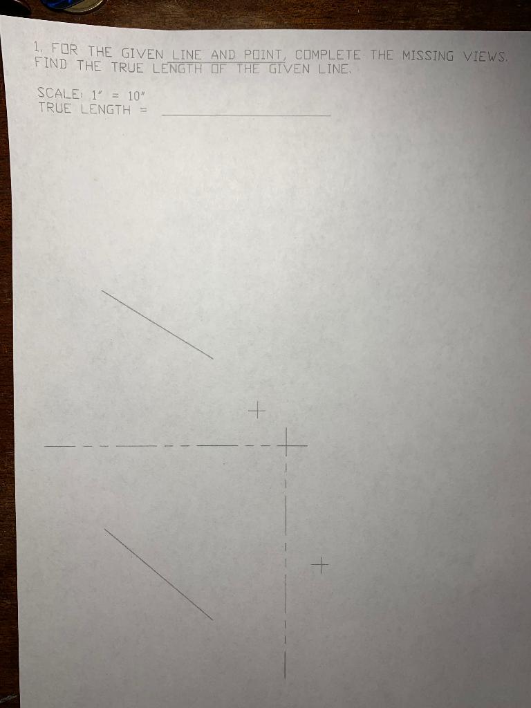 Solved 1. FOR THE GIVEN LINE AND POINT, COMPLETE THE MISSING | Chegg.com