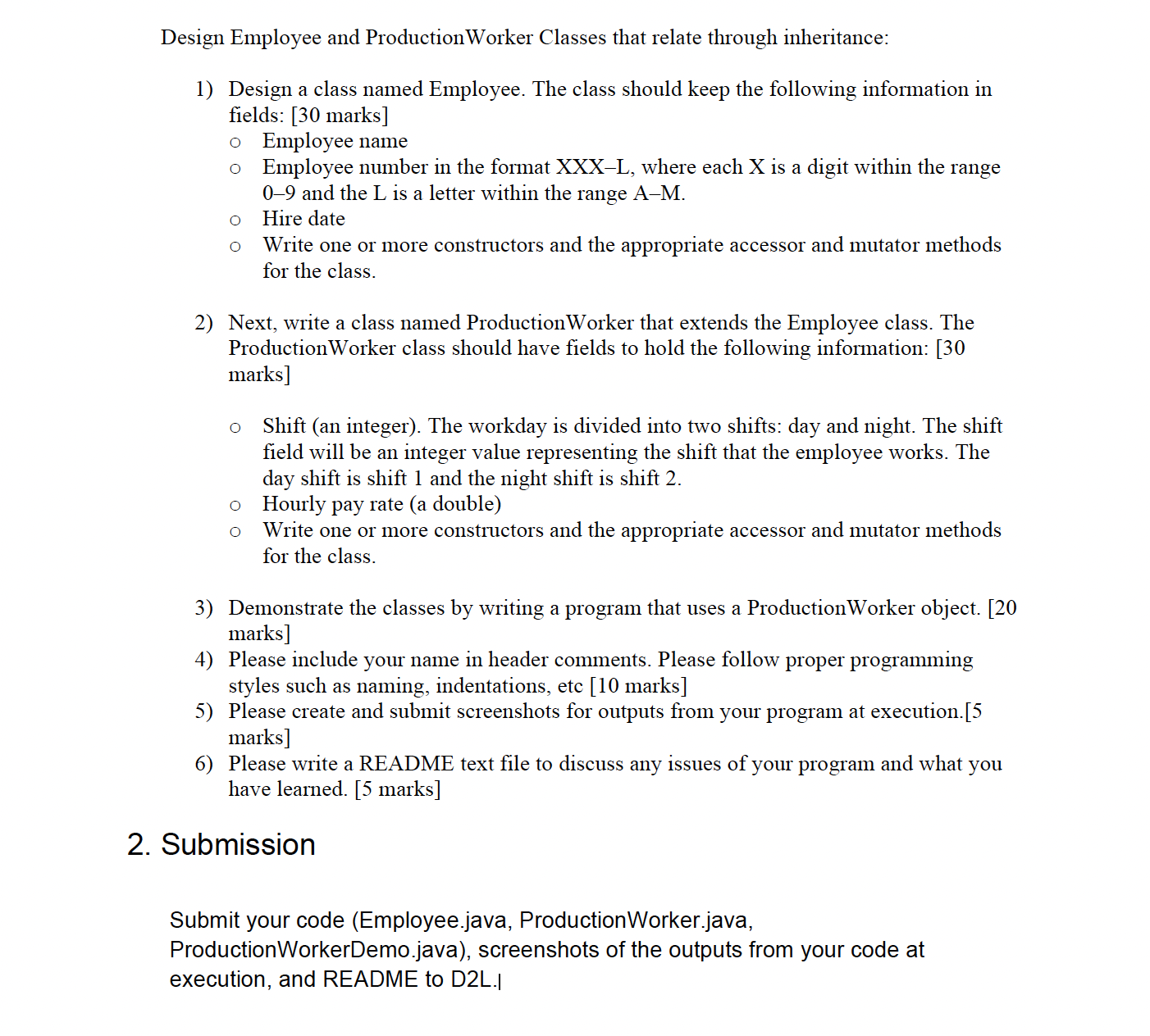 Solved Design Employee and ProductionWorker Classes that | Chegg.com