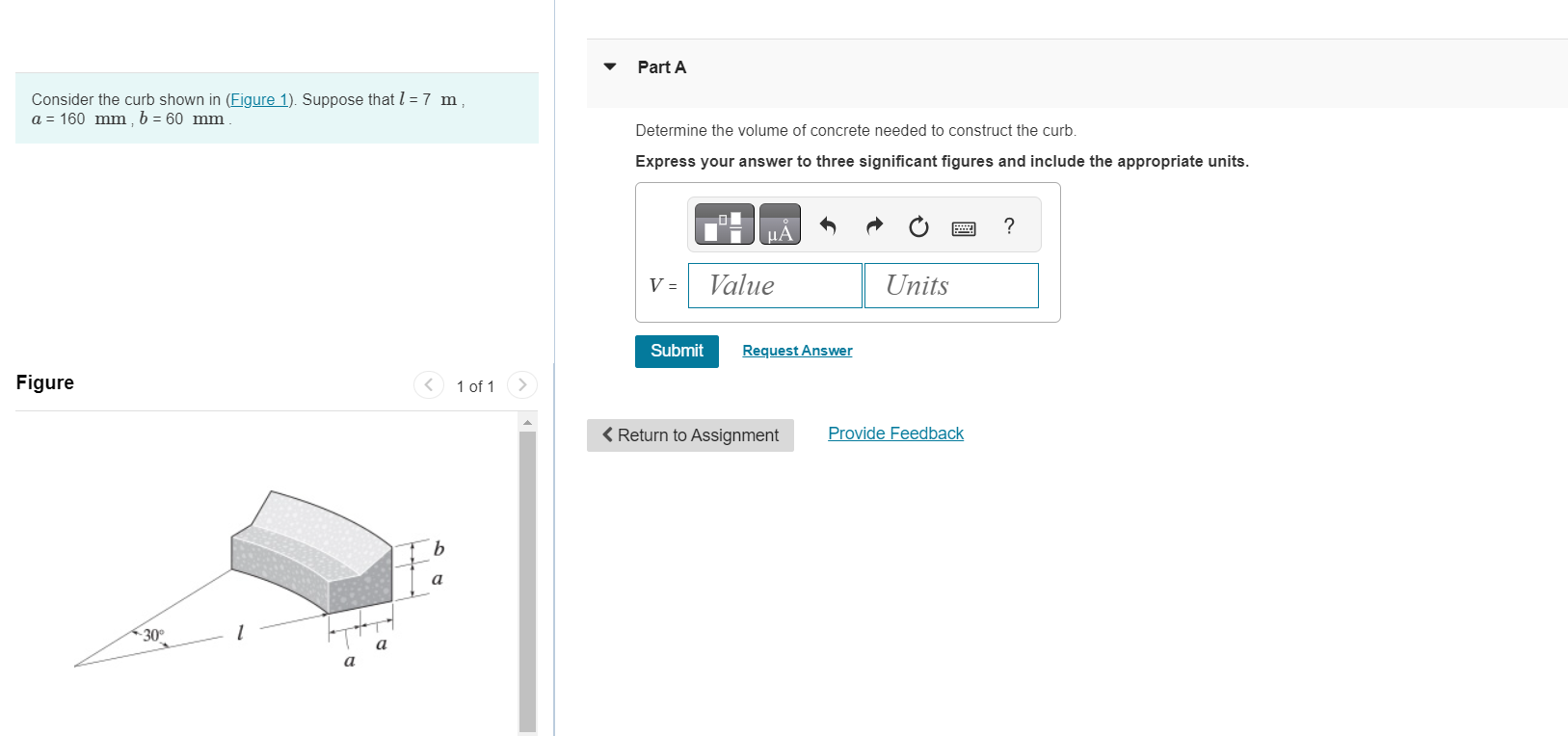 Solved Consider the curb shown in (Figure 1). Suppose that | Chegg.com