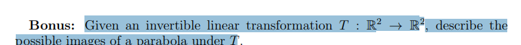 Solved Bonus: Given an invertible linear transformation T : | Chegg.com