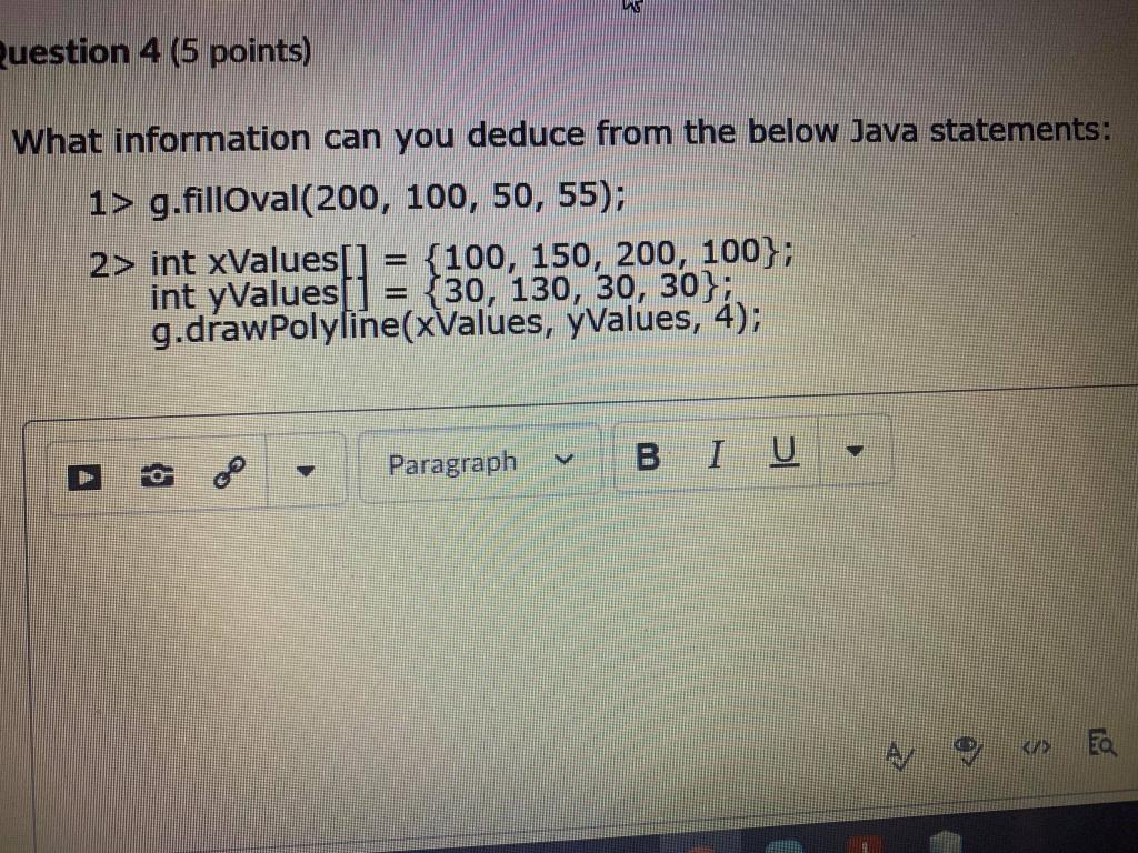 Solved Question 4 (5 points) What information can you deduce | Chegg.com