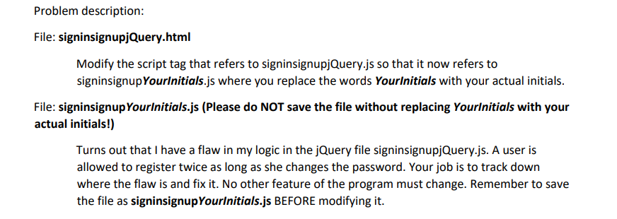 Solved Code: "use strict"; $(function(){ let users = | Chegg.com