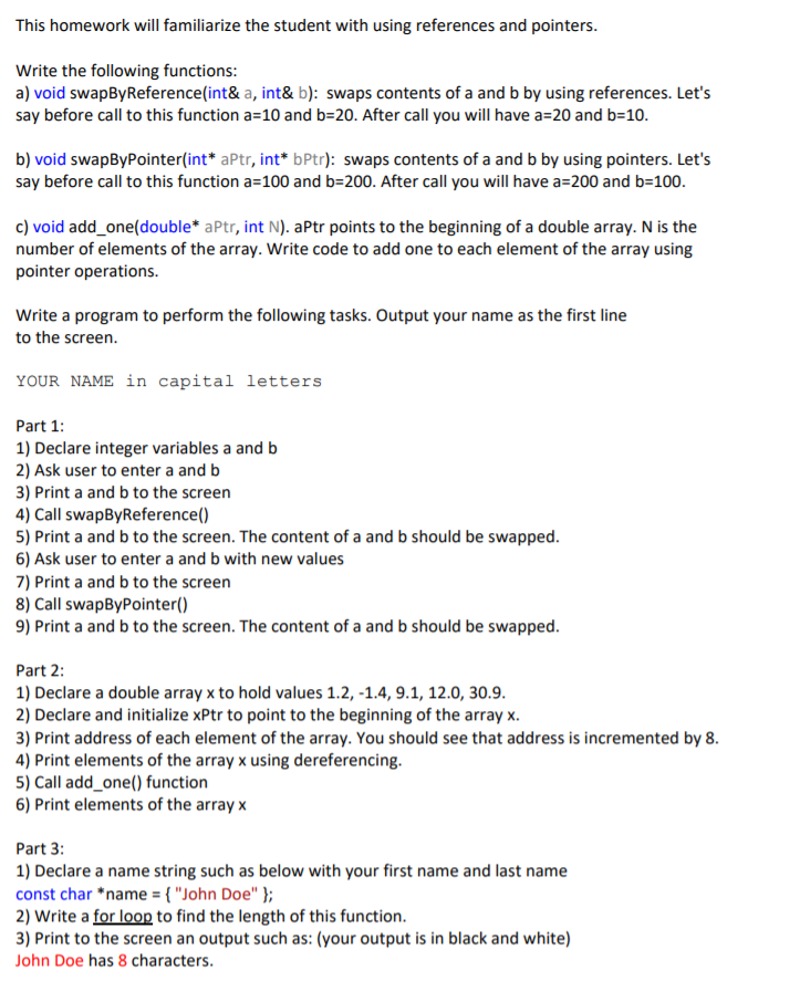 Solved This homework will familiarize the student with using | Chegg.com