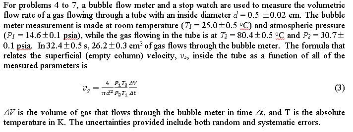 Write the formulas for uncertainty for delta V and | Chegg.com