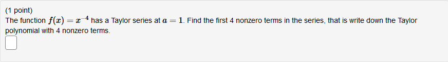 Solved (1 point) Compute the 6th derivative of f(x) = arctan | Chegg.com