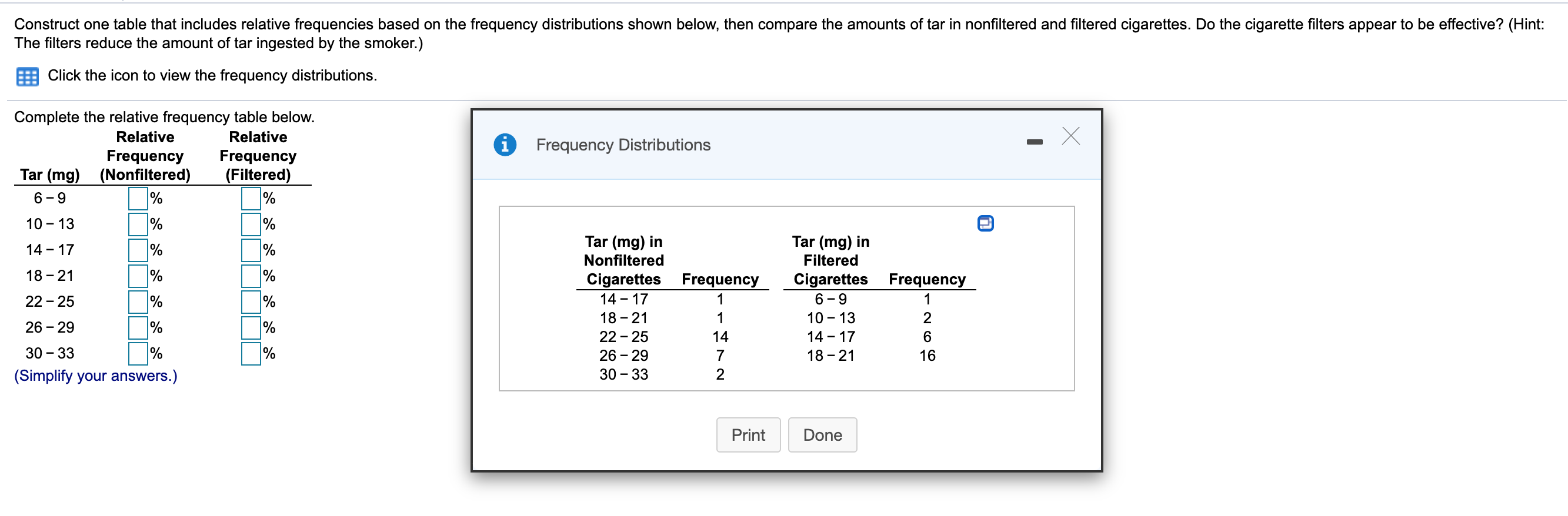 Solved Construct one table that includes relative | Chegg.com